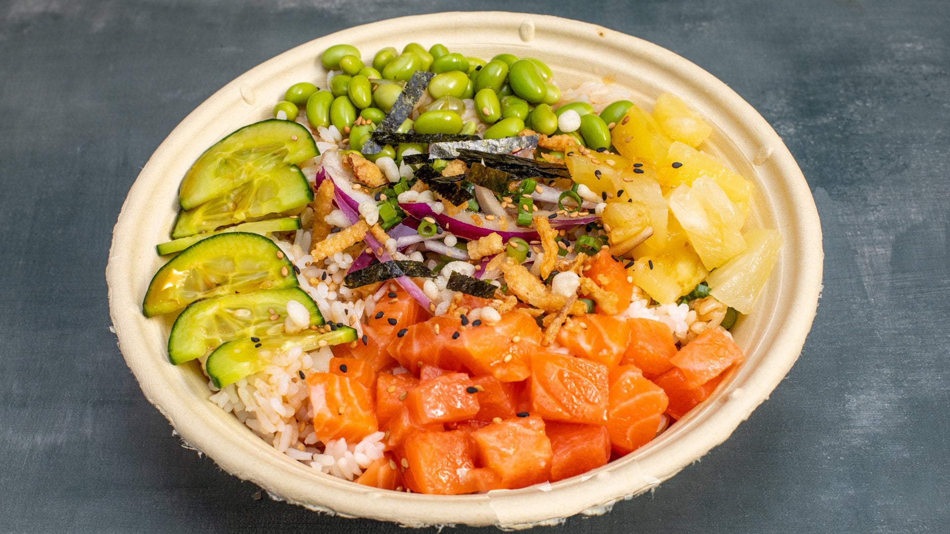 Yuzu Ponzu Salmon | Poké Sushi Hartford